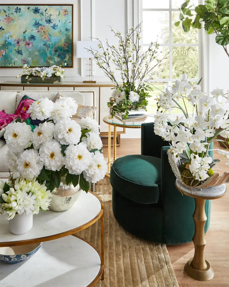 35 How to Decorate with Faux Flowers Design Tips for 2024