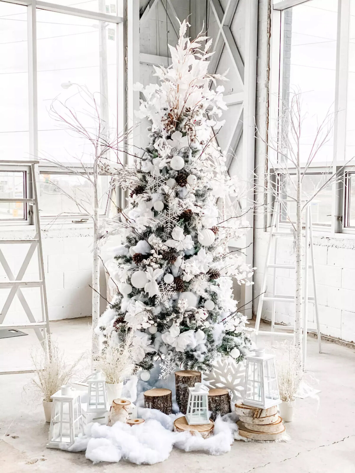 Interesting White Ornaments Christmas Tree Gallery